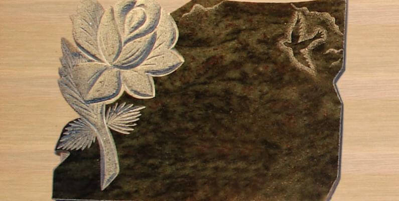 Rose Carved Monument | Flower Carved Monument Wholesale Dealer